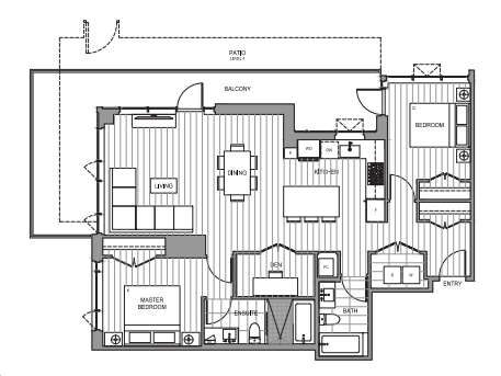 Park Residences II - E406, Richmond BC | Livabl