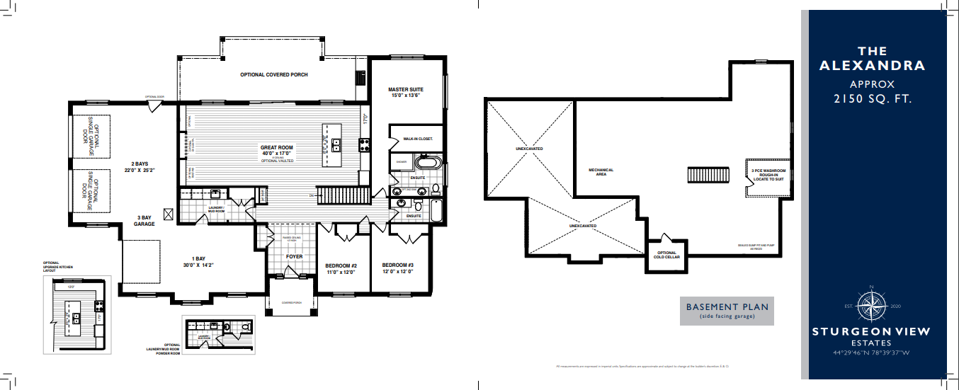 Sturgeon View Estates - The Alexandra Floor Plan, Kawartha Lakes ON ...
