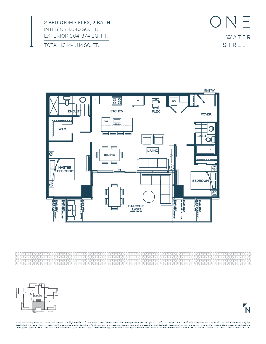 ONE Water Street - I Floor Plan, Kelowna BC | Livabl