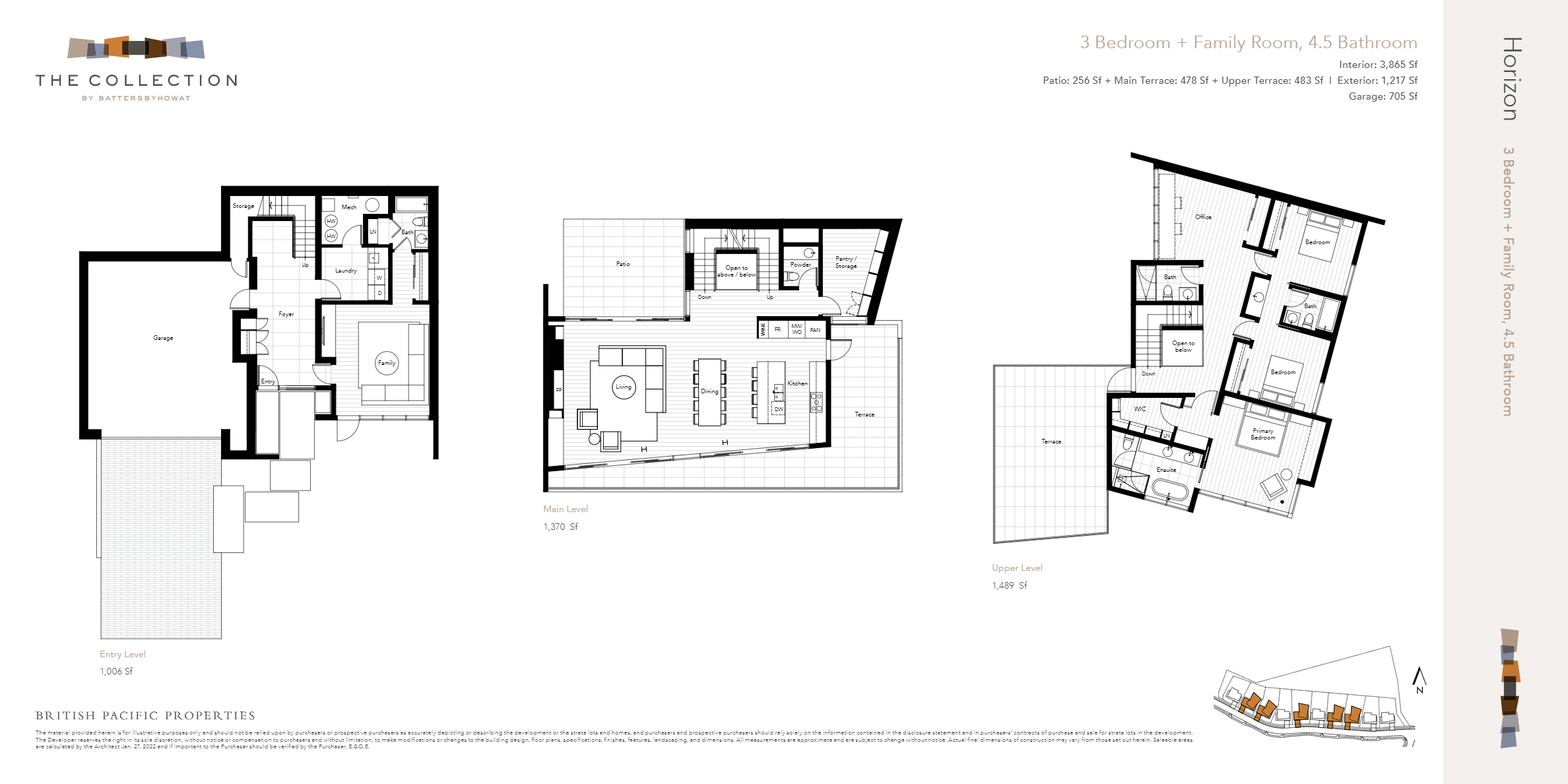 The Collection - Horizon Floor Plan, West Vancouver BC | Livabl