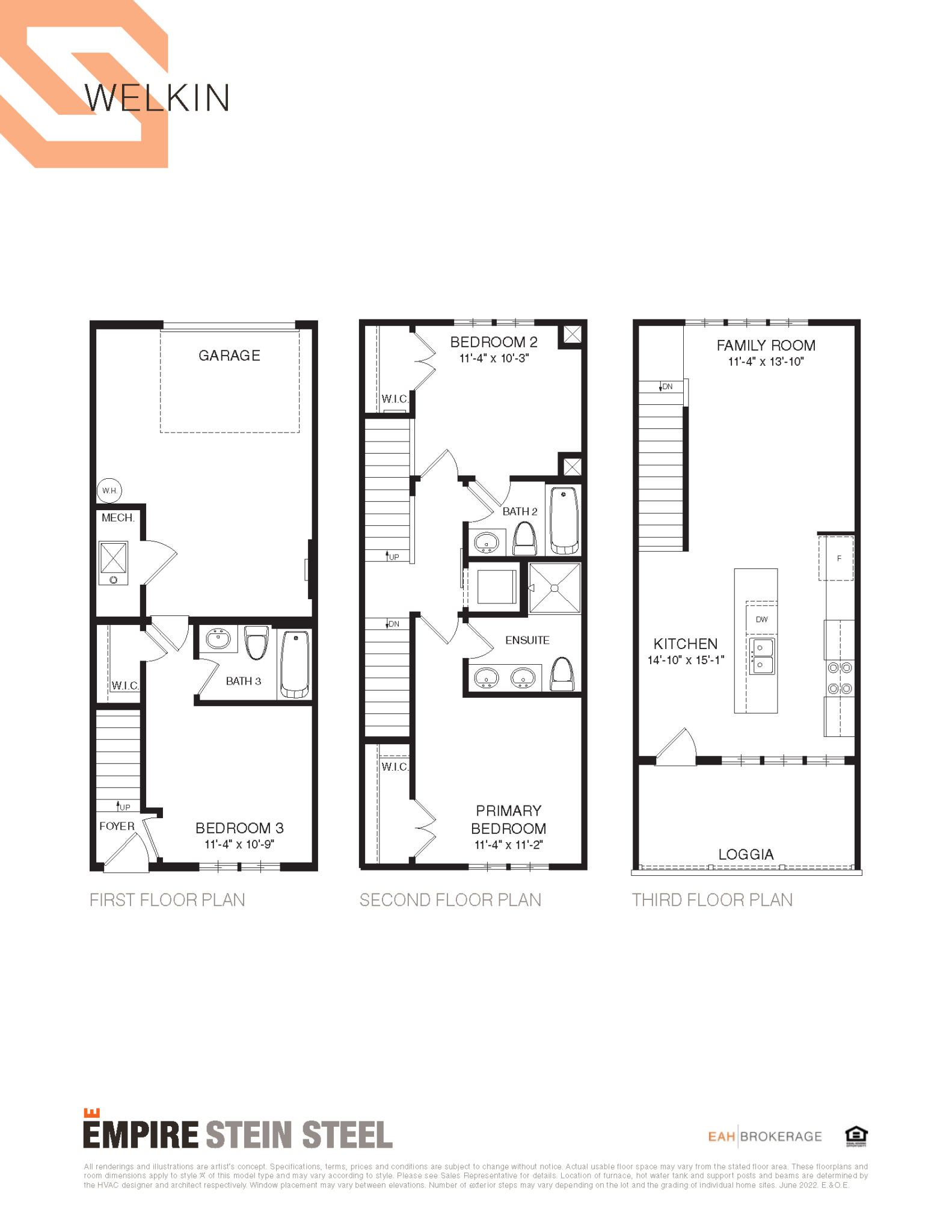 Stein Steel - Welkin 2B Floor Plan, Atlanta GA | Livabl