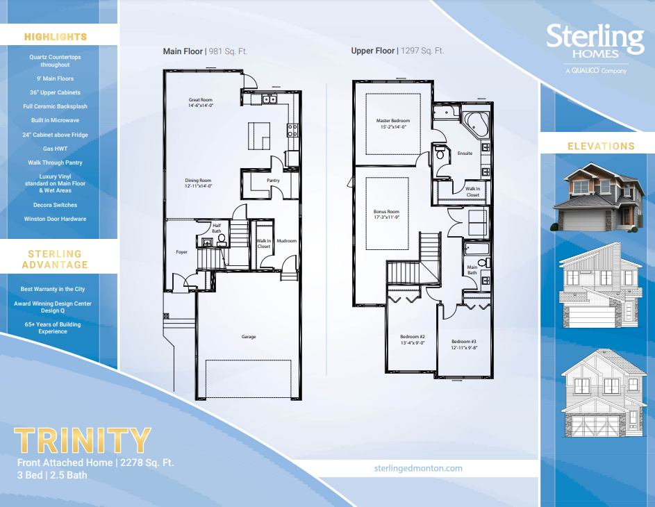 Springate | Trinity | Floor Plans and Pricing