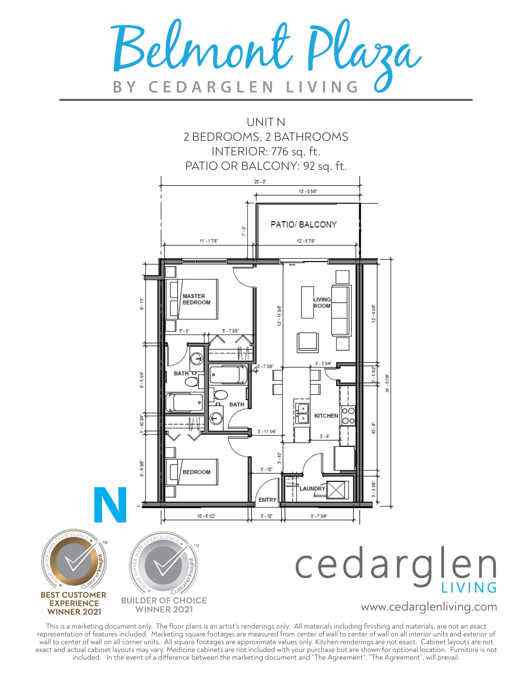 Belmont Plaza 1 | 211 | Floor Plans and Pricing