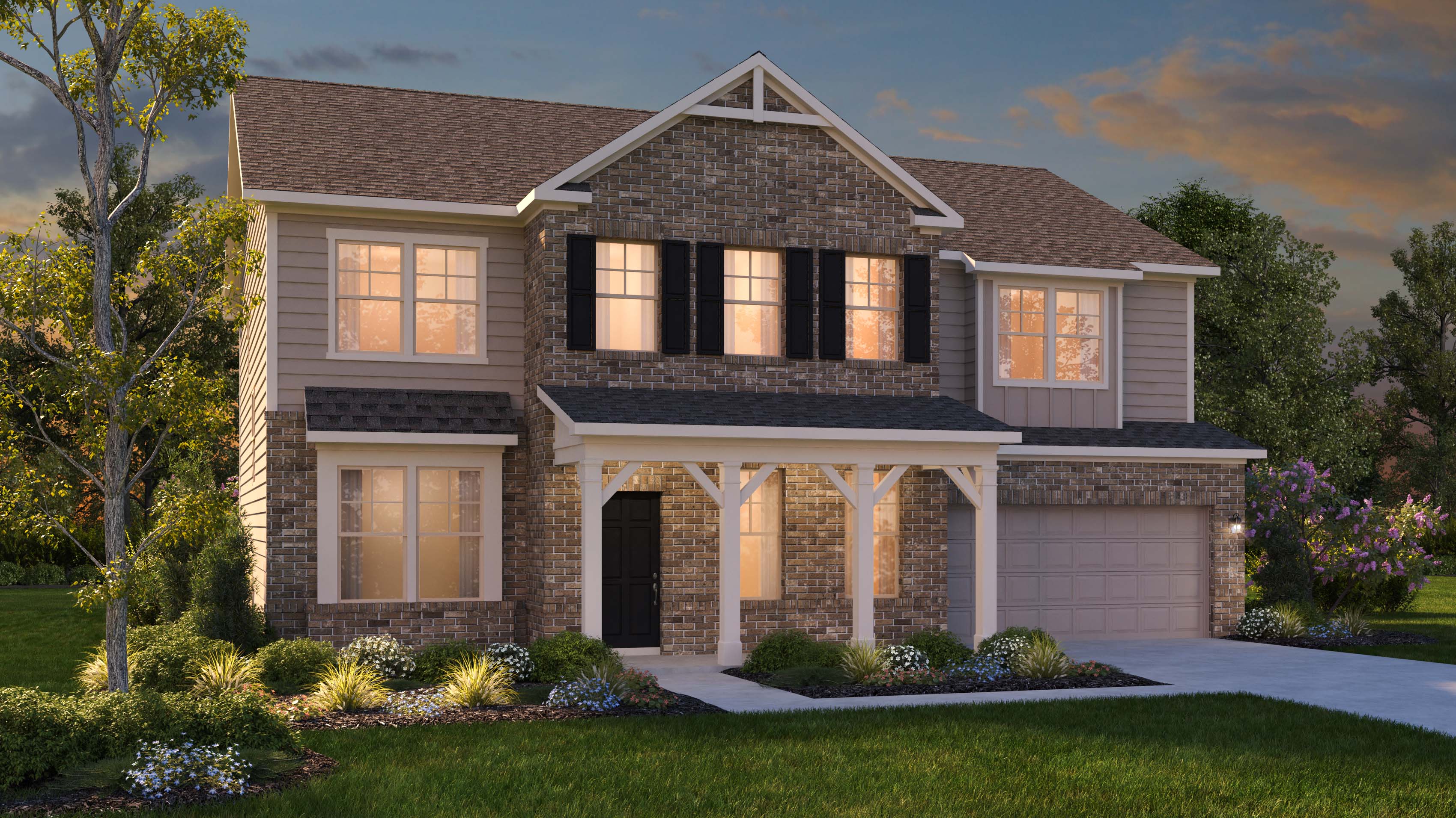 Upton floor plan at Haley Station in Holly Springs, GA