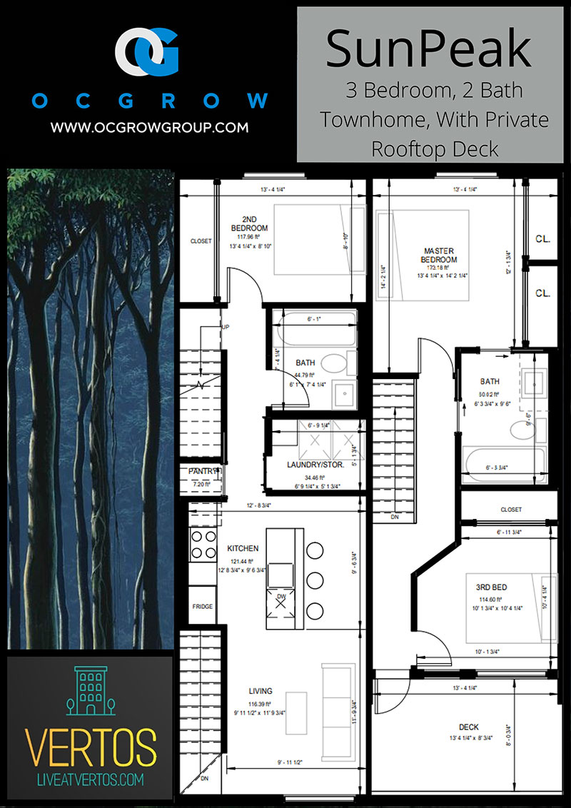 Vertos - SunPeak Floor Plan, Cochrane AB | Livabl