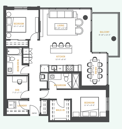 The Theodore | 1002 | Floor Plans and Pricing