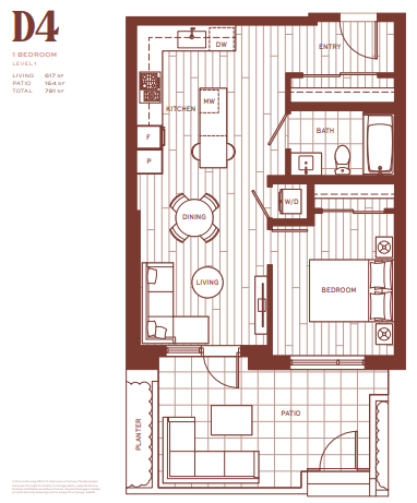 Popolo - D4 Floor Plan, Vancouver BC | Livabl