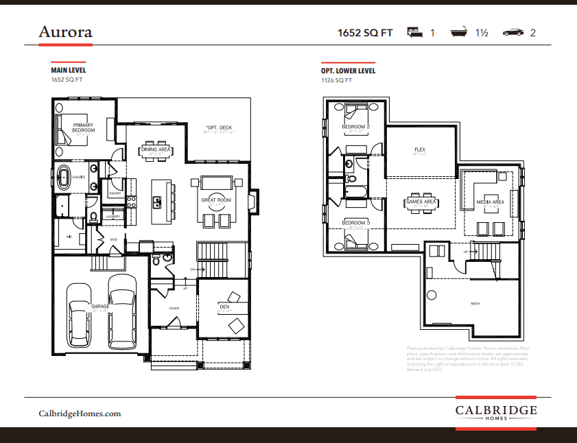 Alpine Park - Aurora Floor Plan, Calgary AB | Livabl