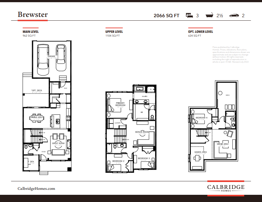 Alpine Park - Brewster Floor Plan, Calgary AB | Livabl