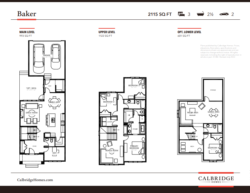Alpine Park - Baker Floor Plan, Calgary AB | Livabl