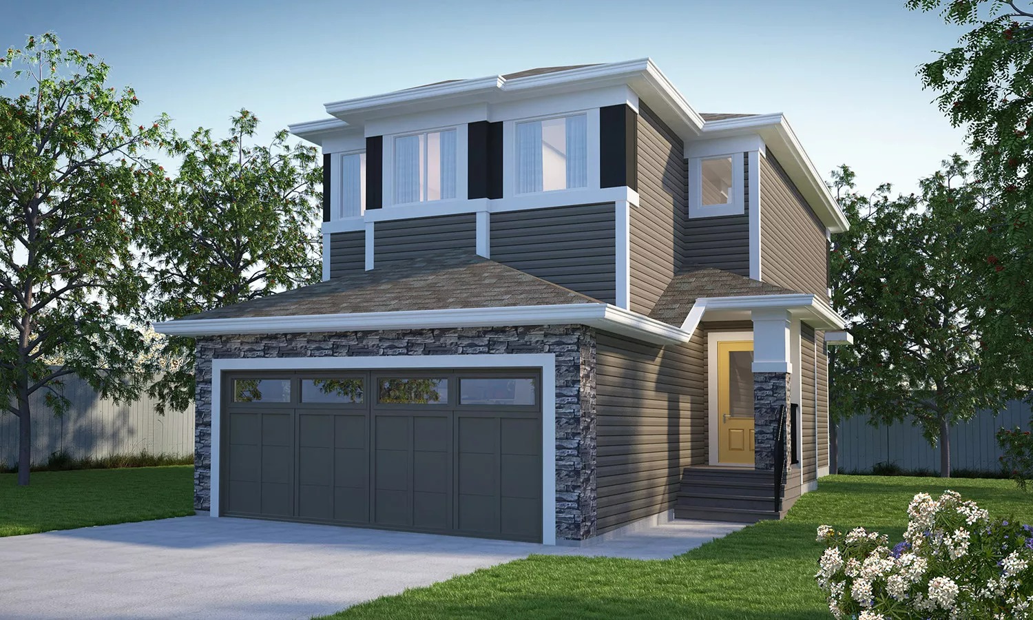 Rosewood at Secord - The Salinger Floor Plan, Edmonton AB | Livabl
