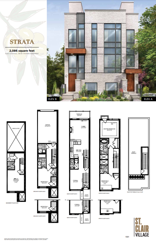 St. Clair Village - Strata Floor Plan, Toronto ON | Livabl