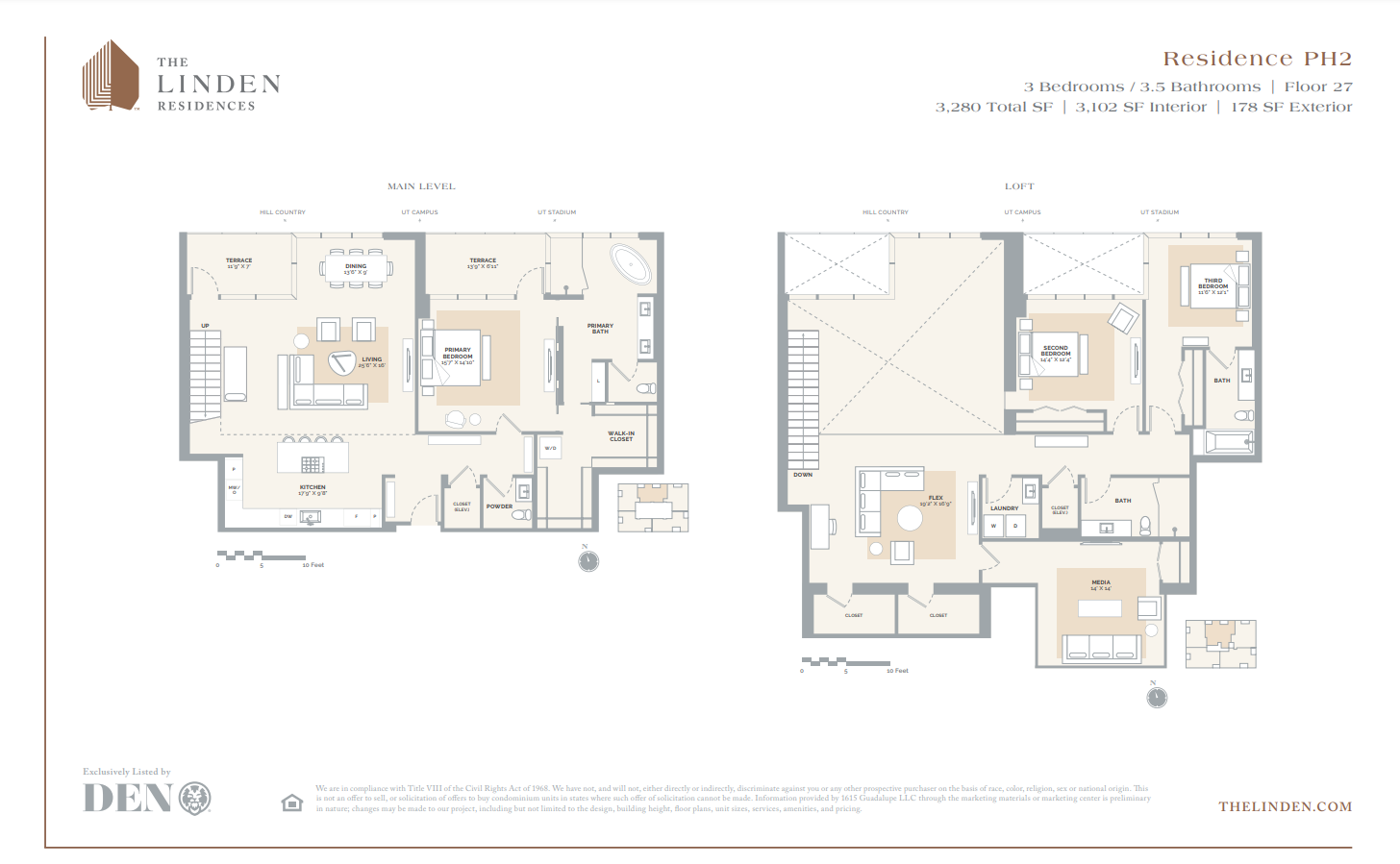 The Linden Residences | Residence PH2 | Floor Plans and Pricing