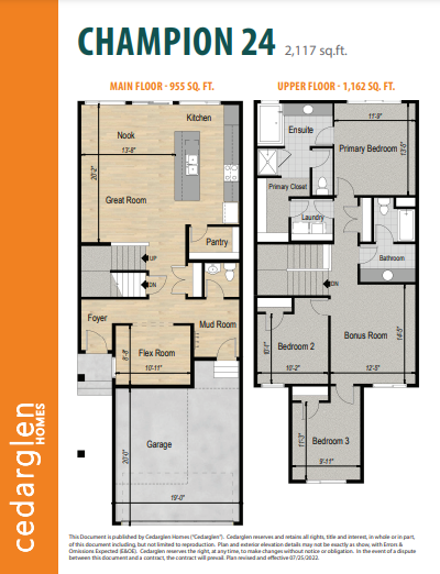 Glacier Ridge | CHAMPION 24 | Floor Plans and Pricing