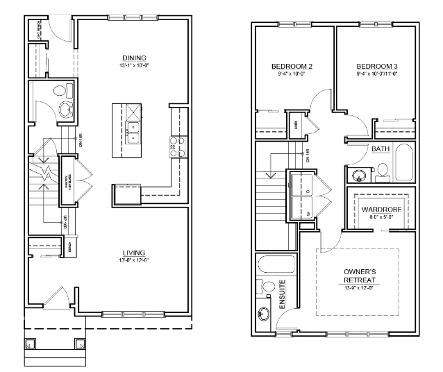 Rangeview - The Fern Floor Plan, Calgary AB | Livabl