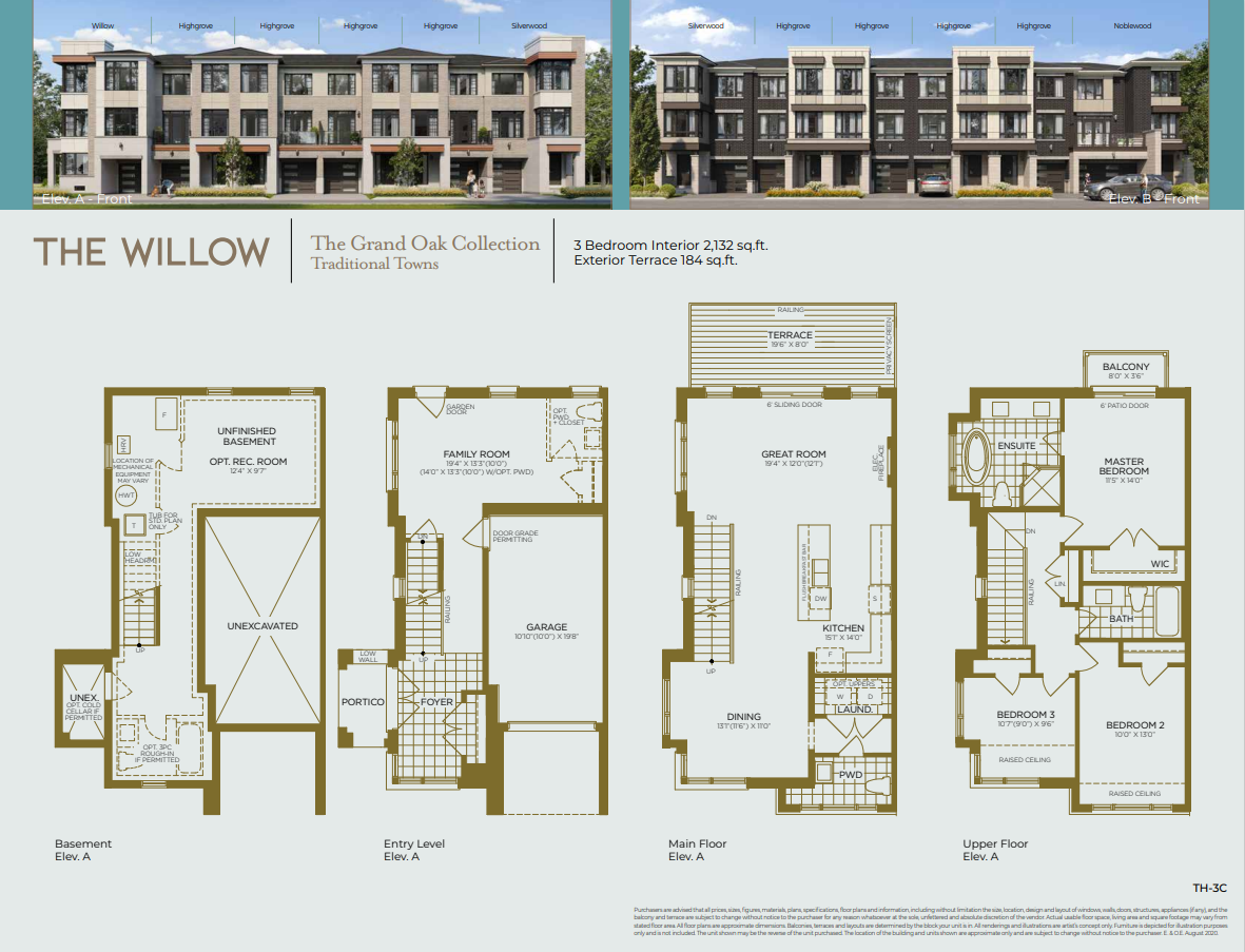 Twelve Oaks - The Willow Floor Plan, Richmond Hill ON | Livabl