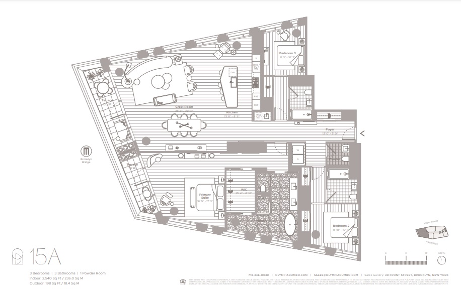 Olympia Dumbo | 15A | Floor Plans and Pricing