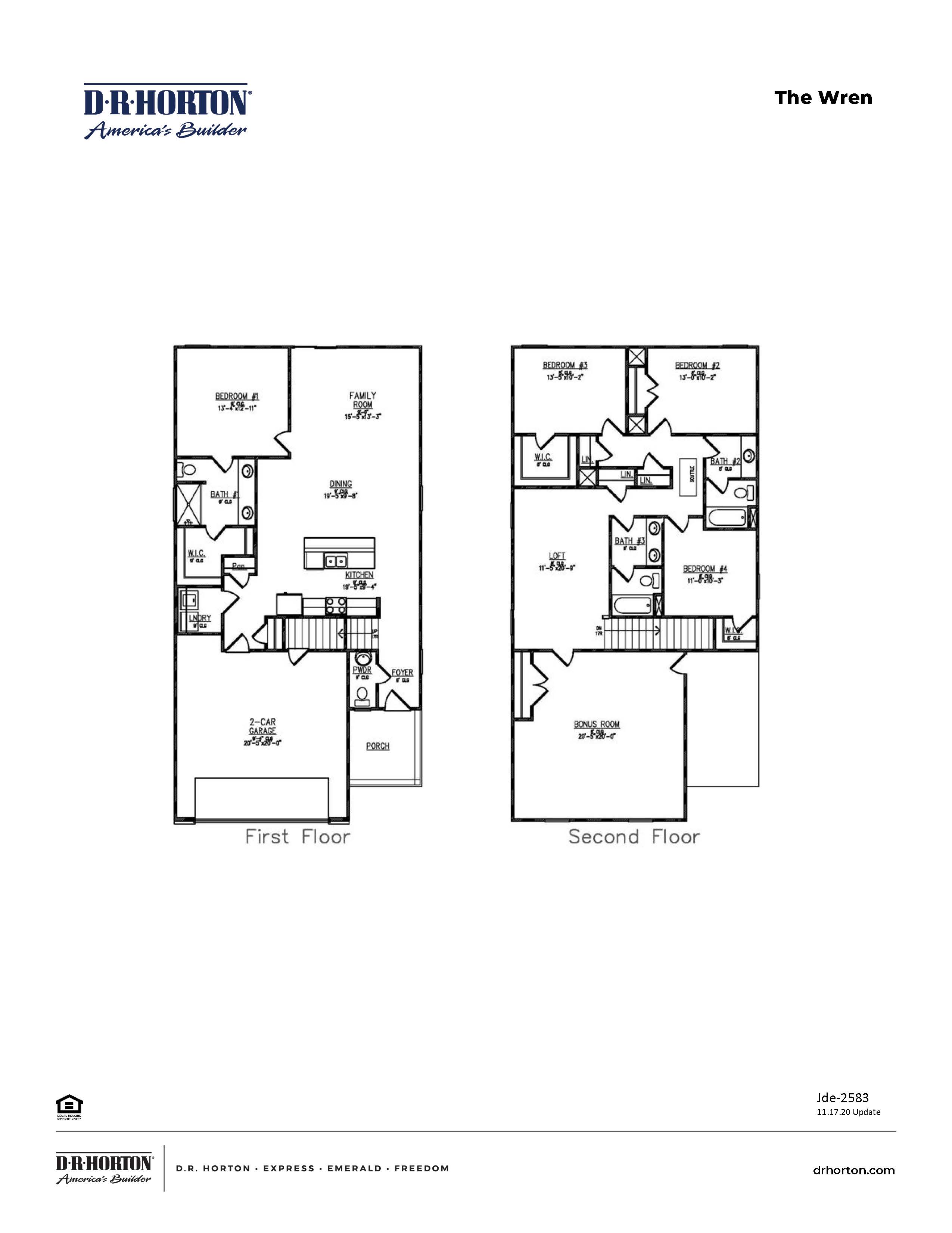 Summit at Meridian | WREN | Floor Plans and Pricing