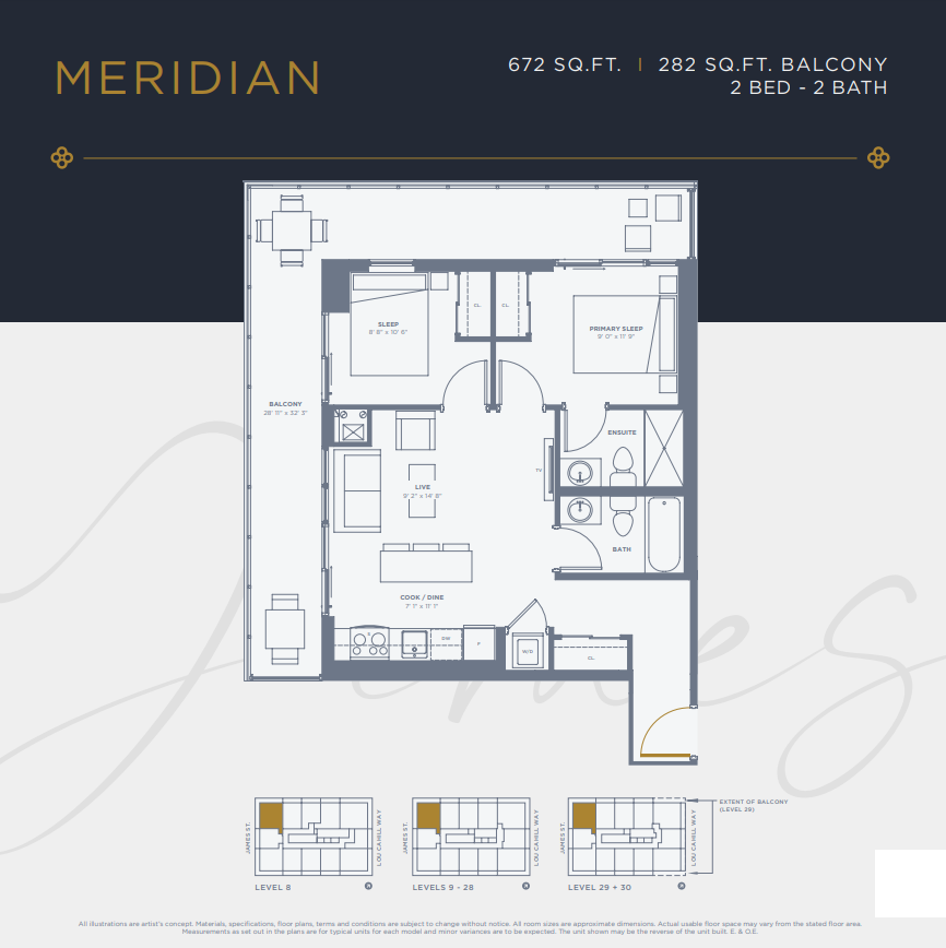 88 James - Meridian Floor Plan, St. Catharines ON | Livabl