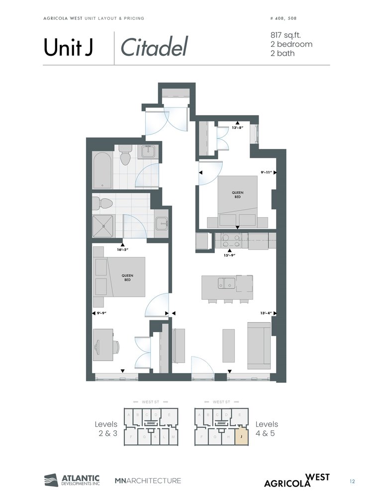 Citadel floor plan at Agricola West in Halifax, NS