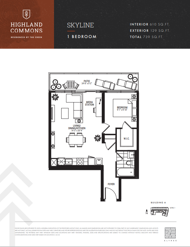 Highland Commons - Skyline Floor Plan, Toronto ON | Livabl