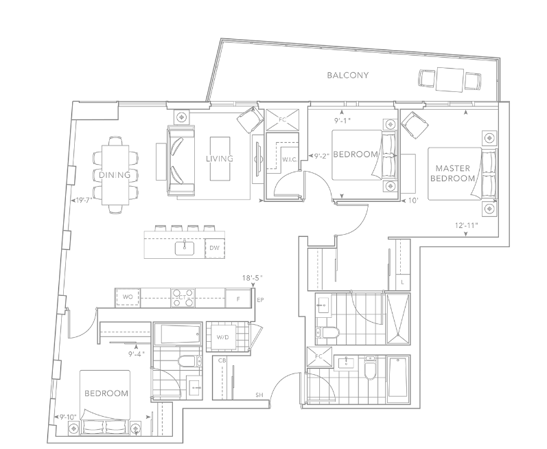 Tridel at The Well - Classic Series | 3D | Floor Plans and Pricing