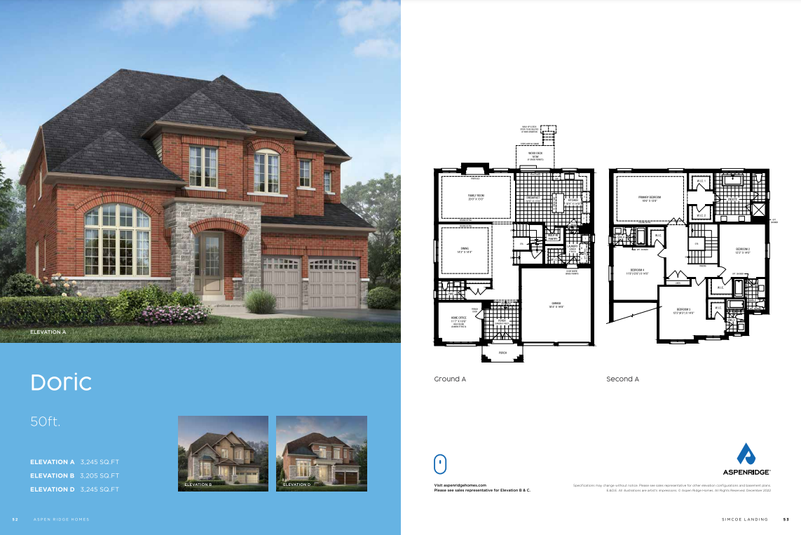 Simcoe Landing | Doric A | Floor Plans and Pricing