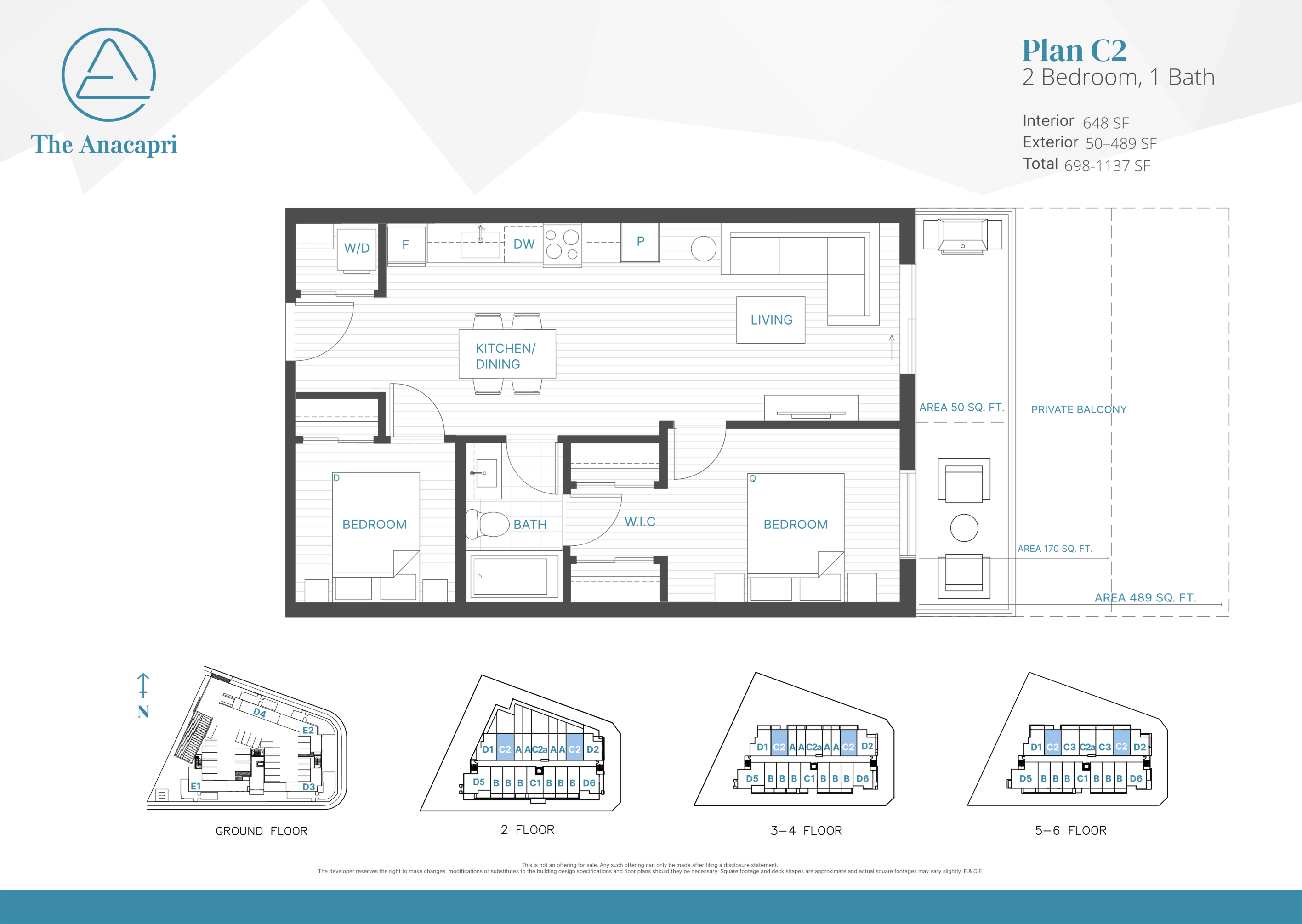 The Anacapri - C2 Floor Plan, Kelowna BC | Livabl