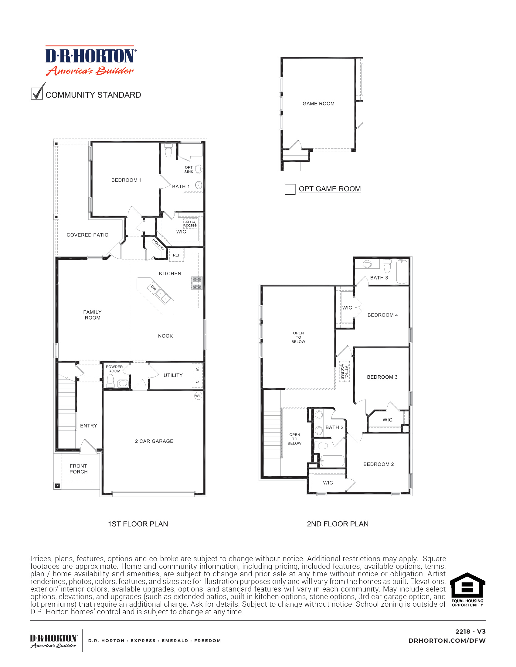 Anna Town Square Villas | 2017 Deya Dr | Floor Plans and Pricing