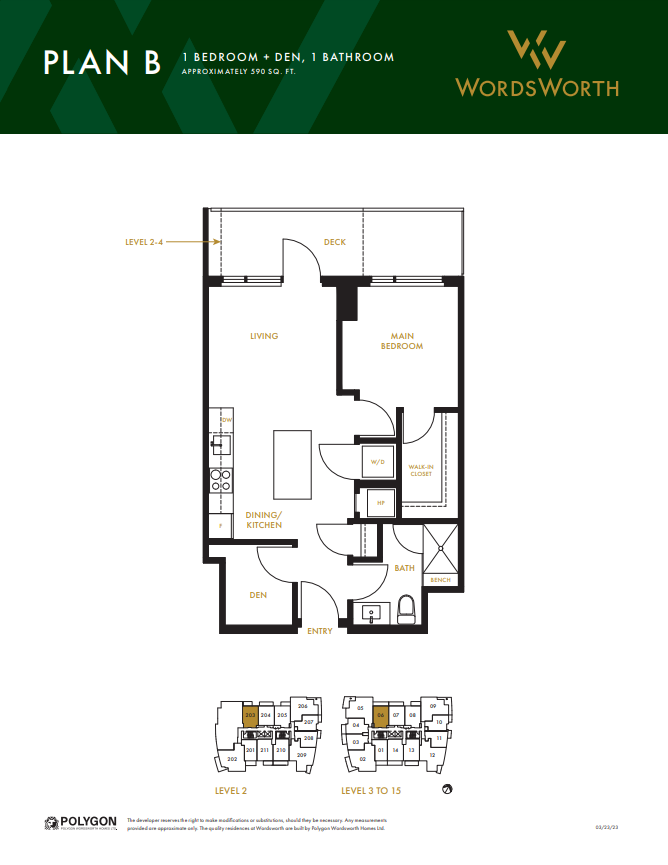 Wordsworth | Plan B | Floor Plans and Pricing