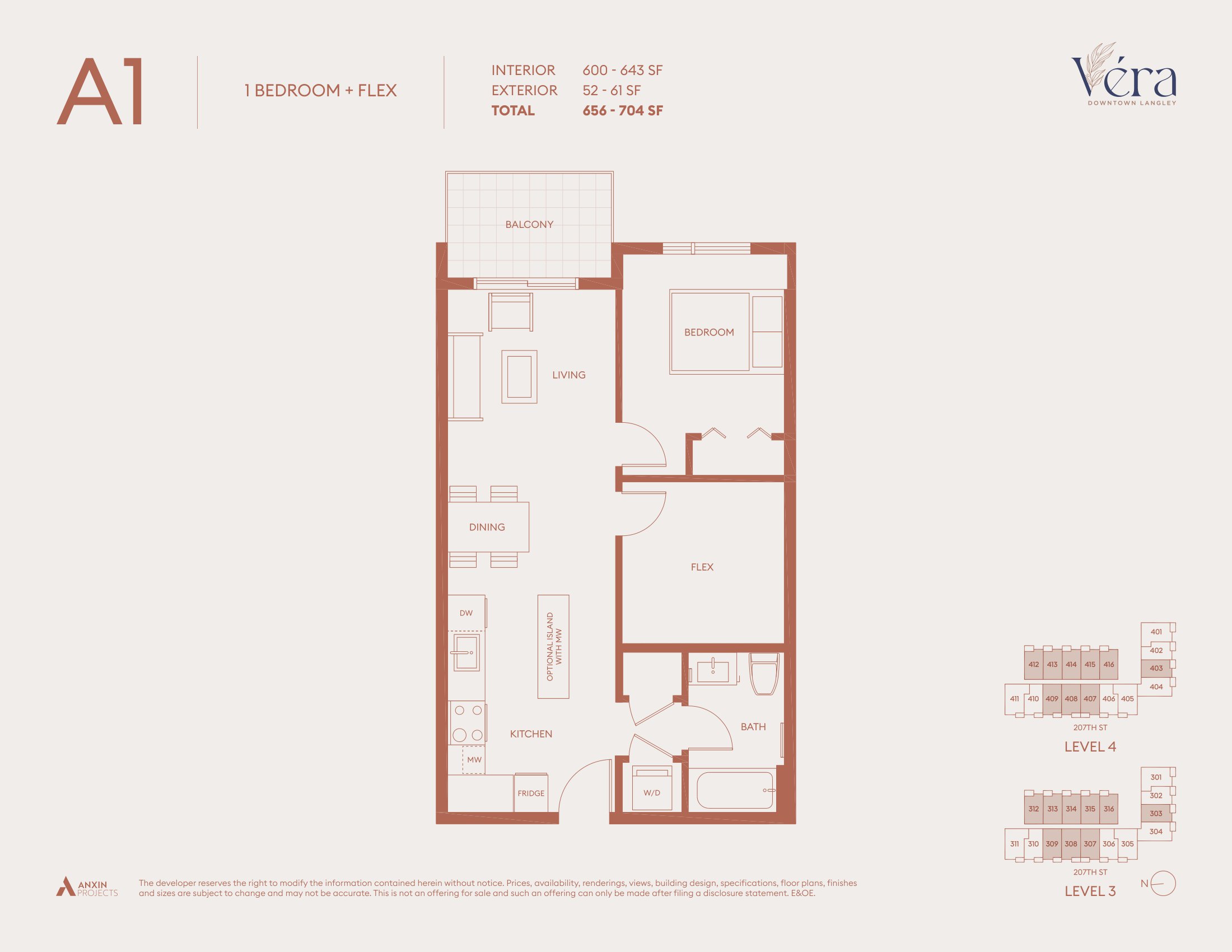 Vera - A1 Floor Plan, Langley City BC | Livabl