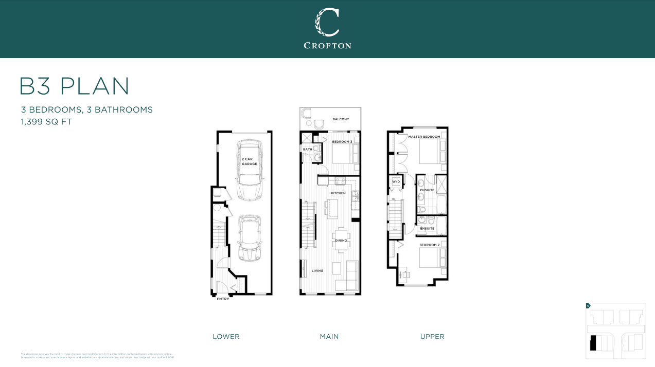 Crofton - B3 Floor Plan, Richmond BC | Livabl