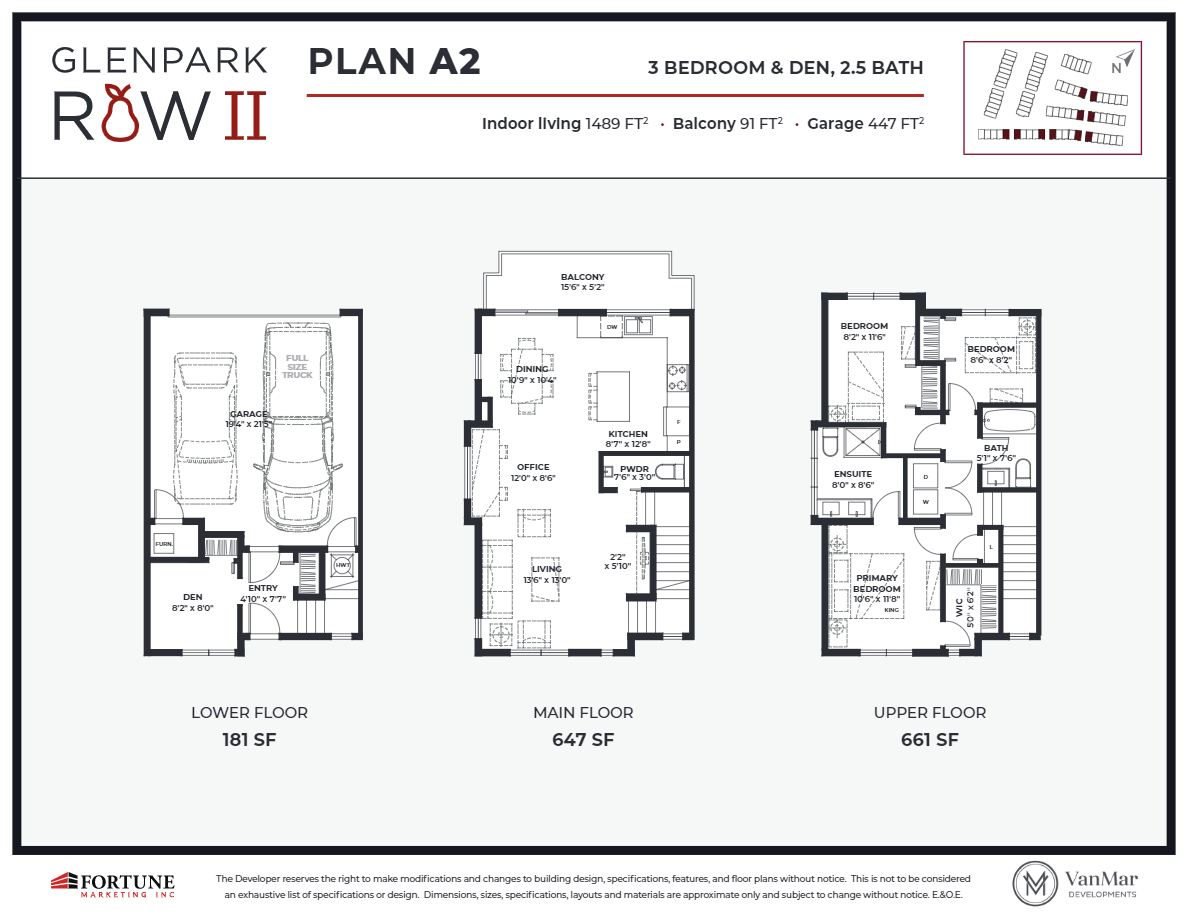 Glenpark Row II | 57 | Floor Plans and Pricing