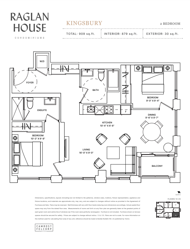 Raglan House - KINGSBURY Floor Plan, Toronto ON | Livabl