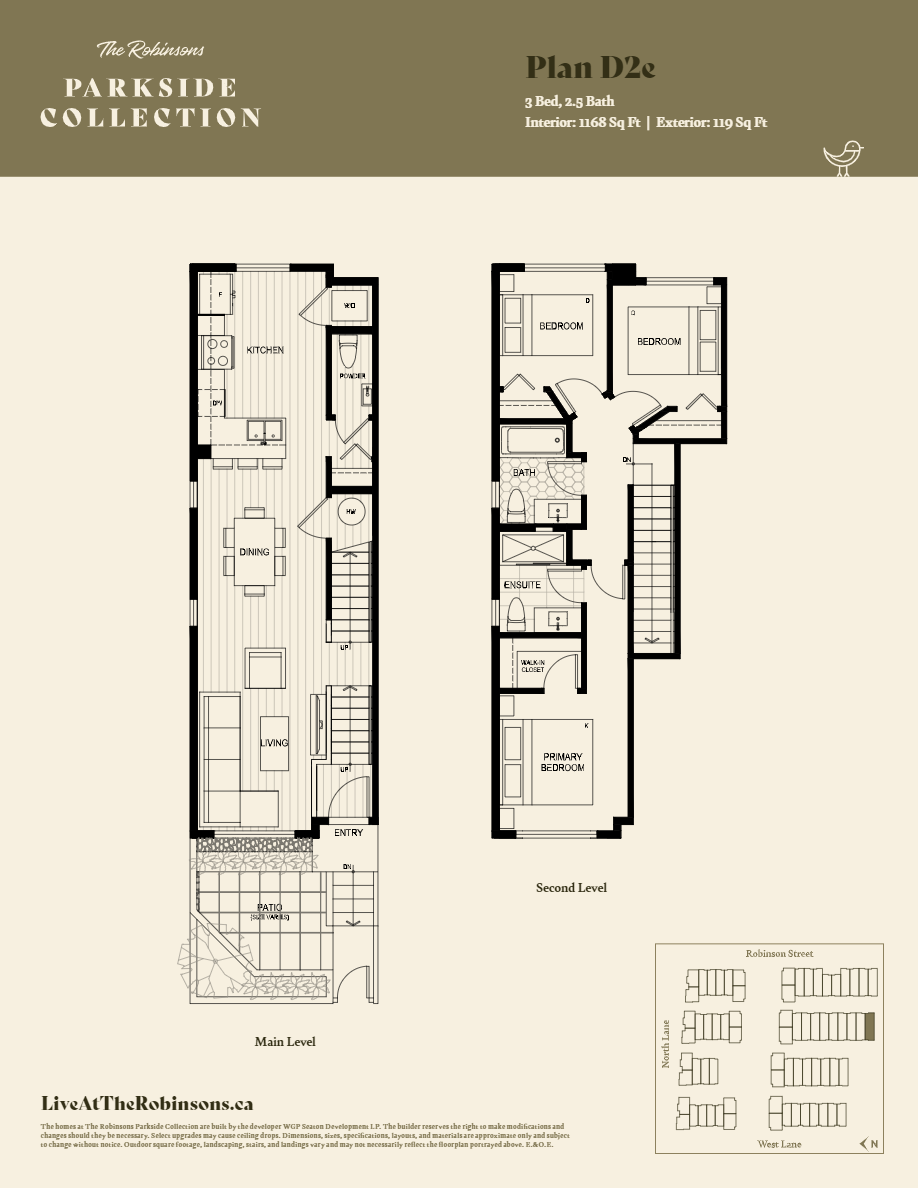 The Robinsons - Parkside Collection - D2e Floor Plan, Coquitlam BC | Livabl