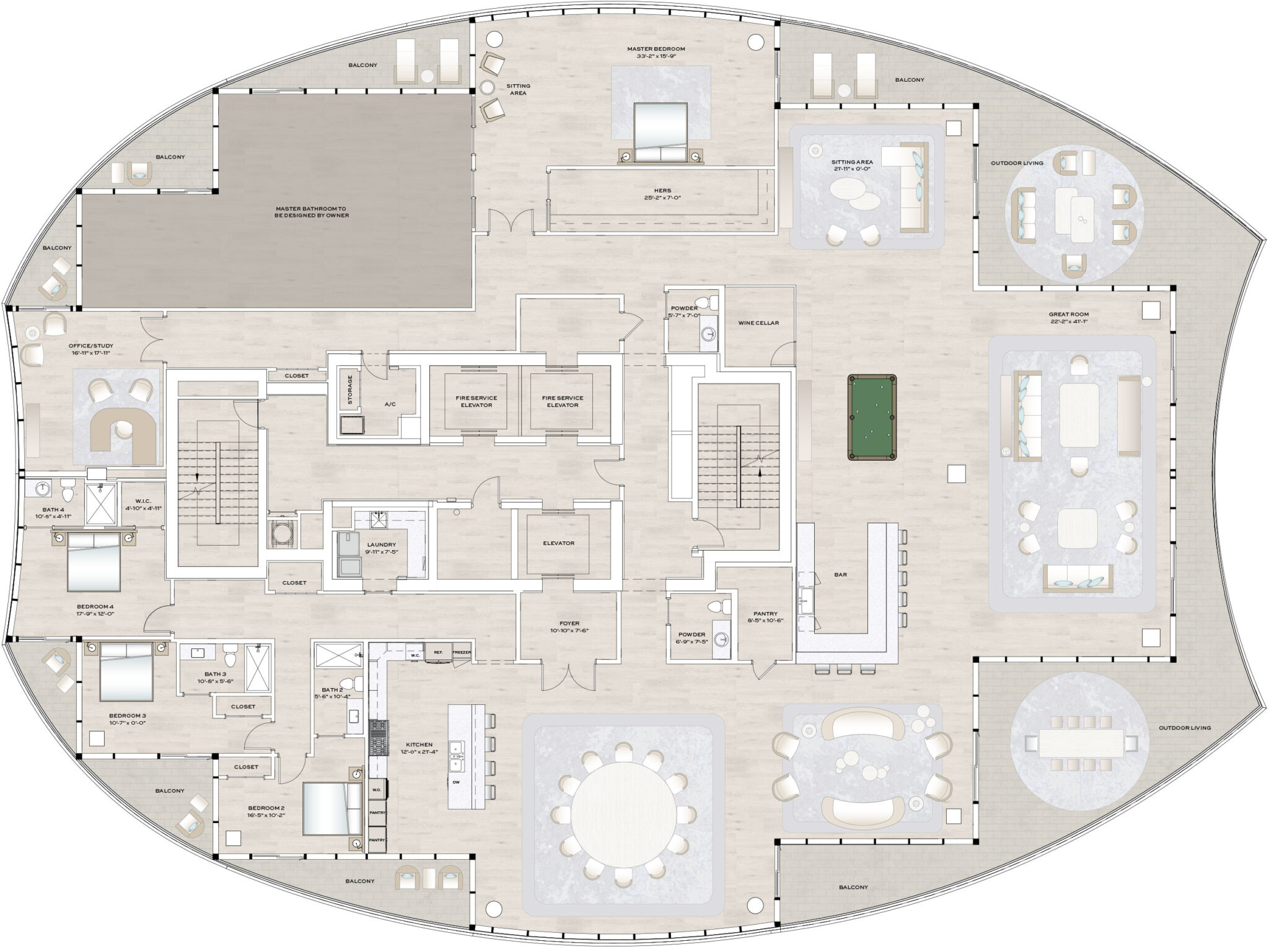 FORTÉ | FULL FLOOR RESIDENCE | Floor Plans and Pricing
