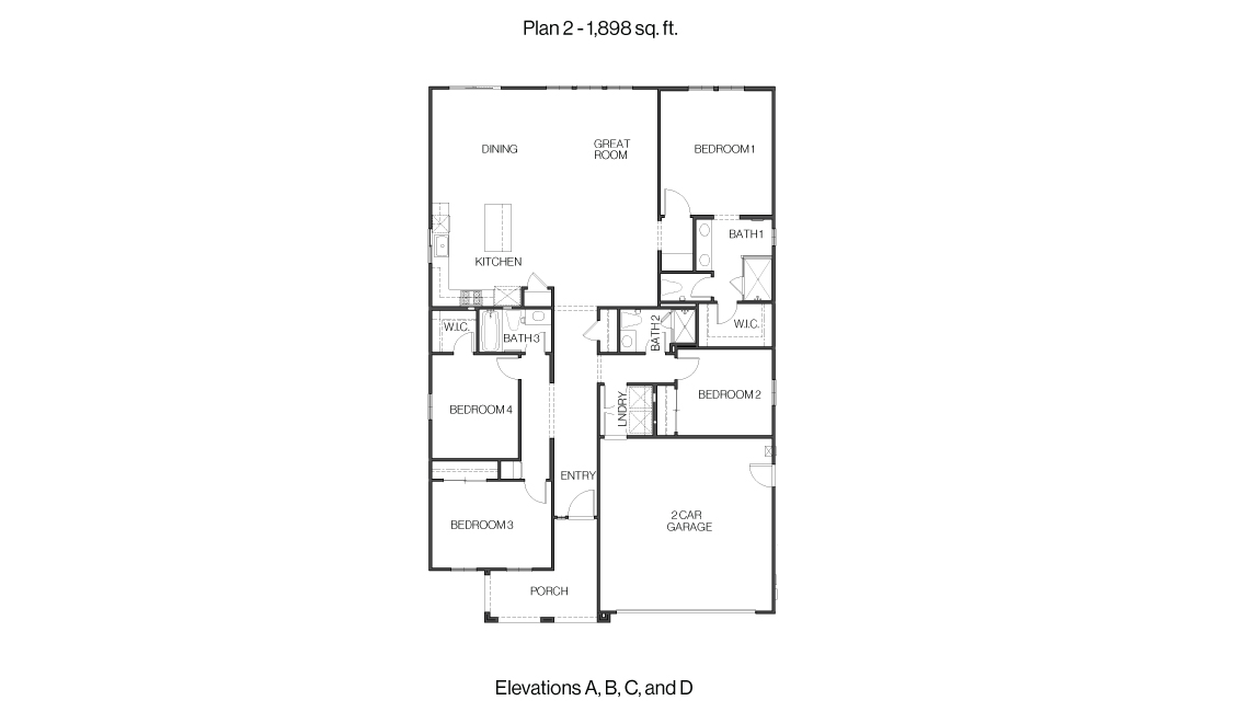 Grasslands at Countryside | Plan 2 | Floor Plans and Pricing