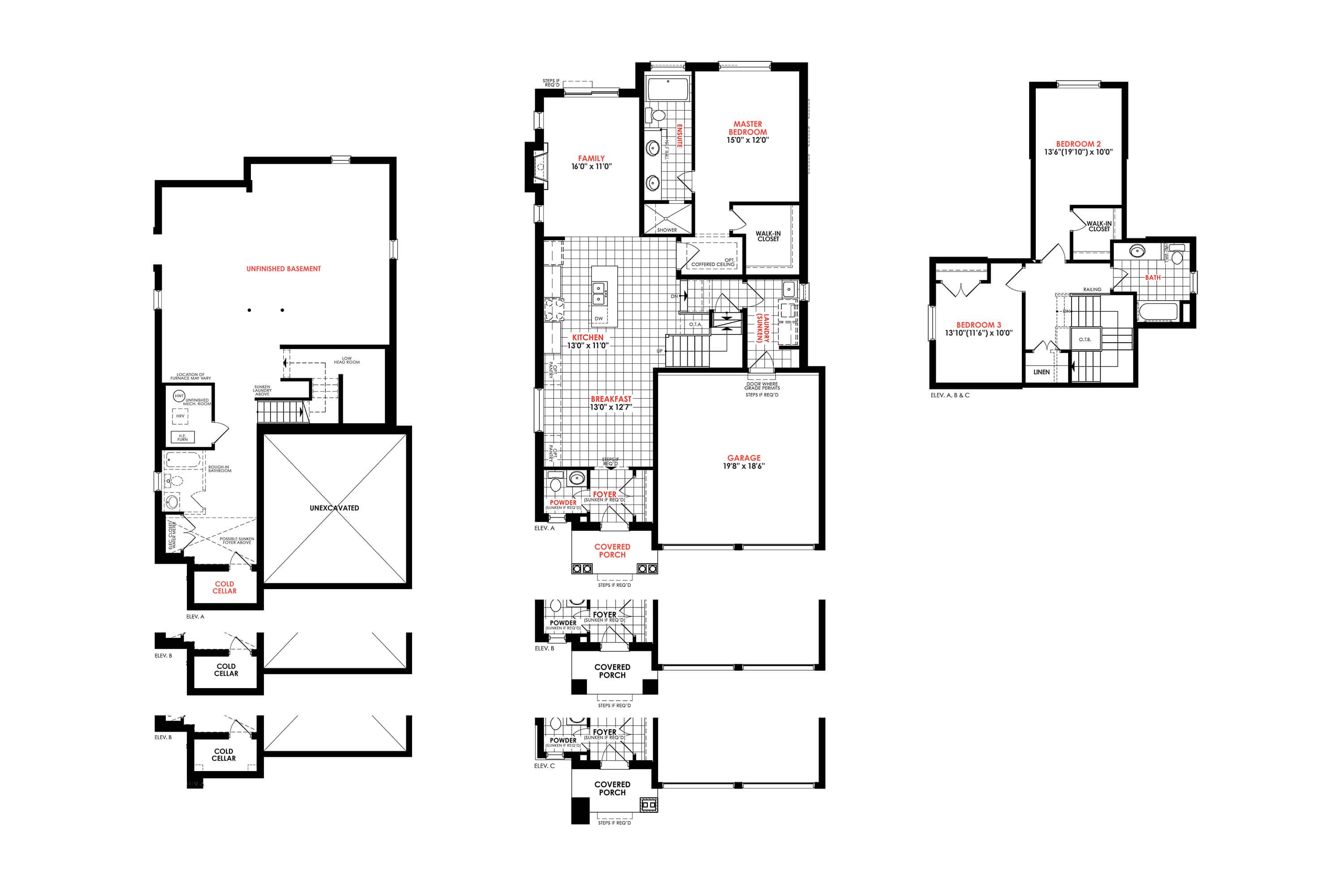 Gracefields Redux 3 - Mariposa A Floor Plan, Clarington ON | Livabl