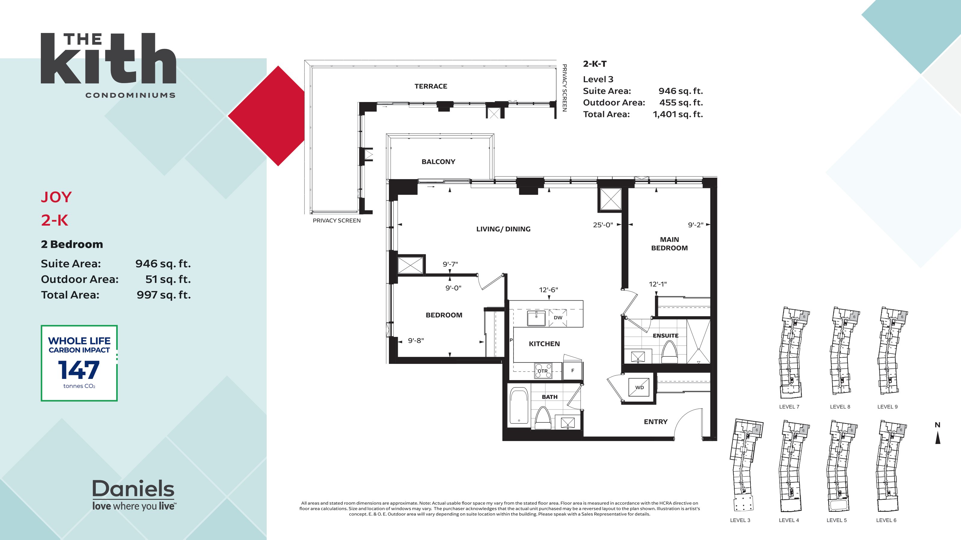 The Kith Condominiums - Joy Floor Plan, Mississauga ON | Livabl