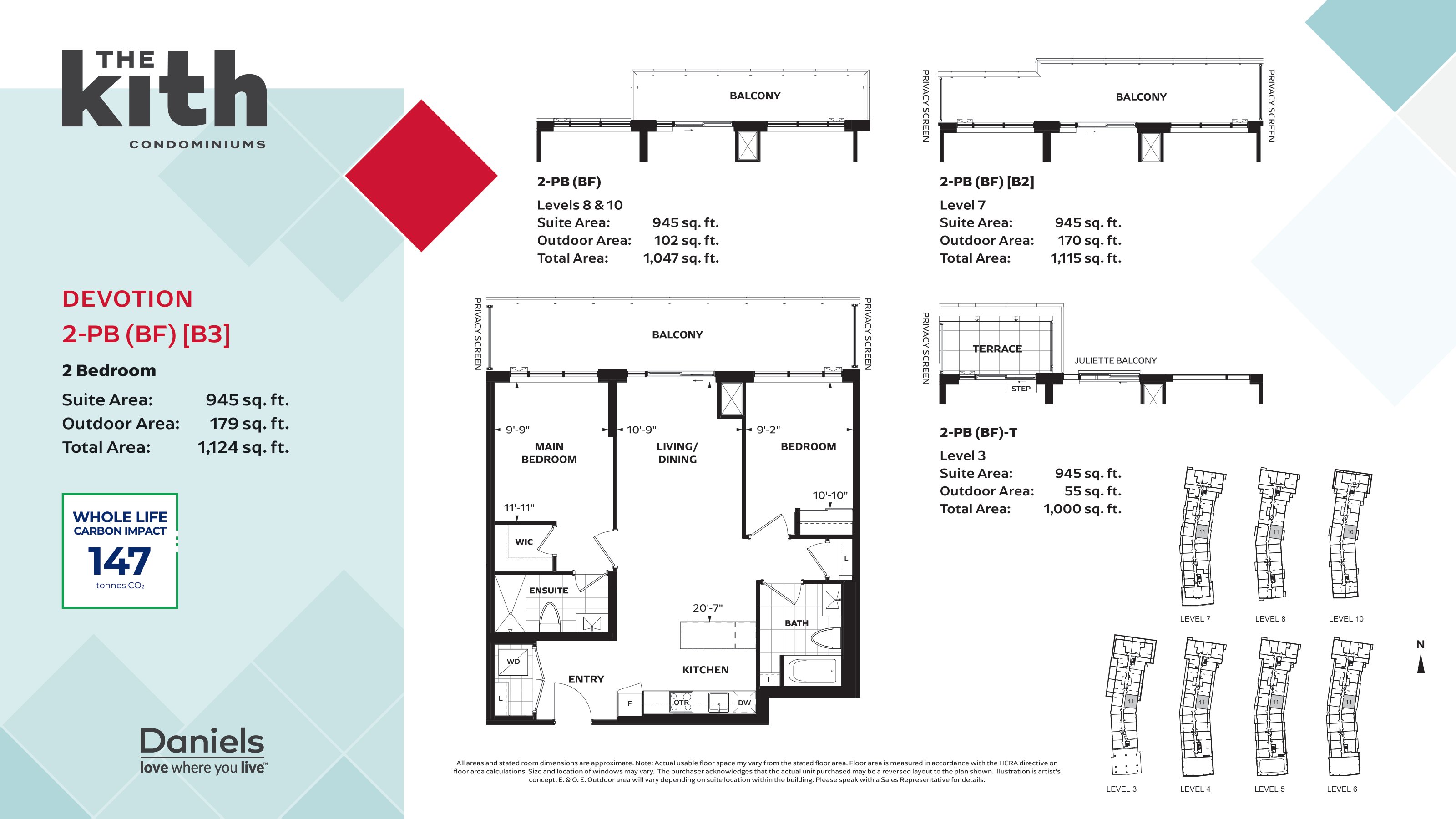 The Kith Condominiums - Devotion Floor Plan, Mississauga ON | Livabl