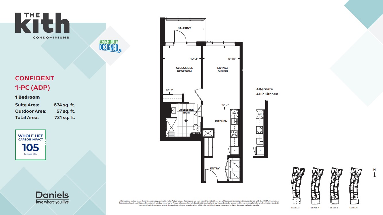 The Kith Condominiums - Confident Floor Plan, Mississauga ON | Livabl