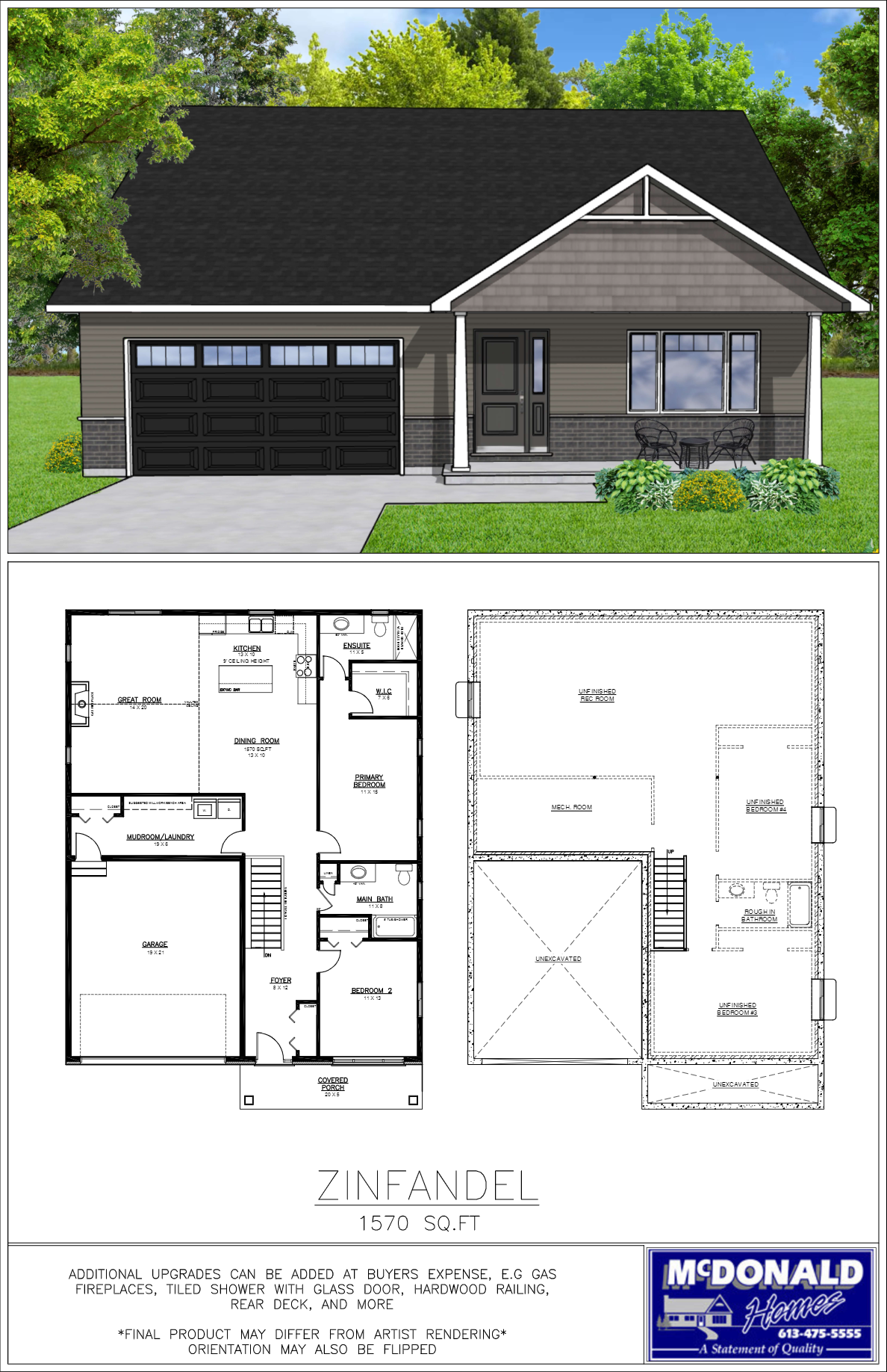 Talbot Ridge - Zinfandel Floor Plan, Prince Edward ON | Livabl