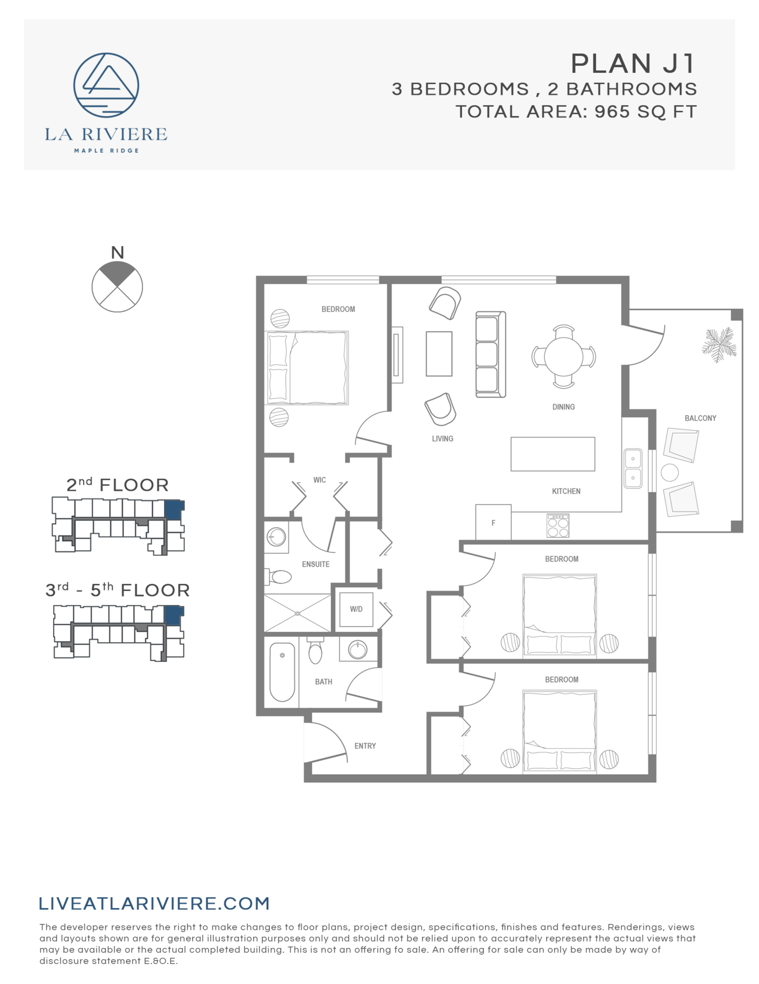 La Riviere - Plan J1 Floor Plan, Maple Ridge BC | Livabl
