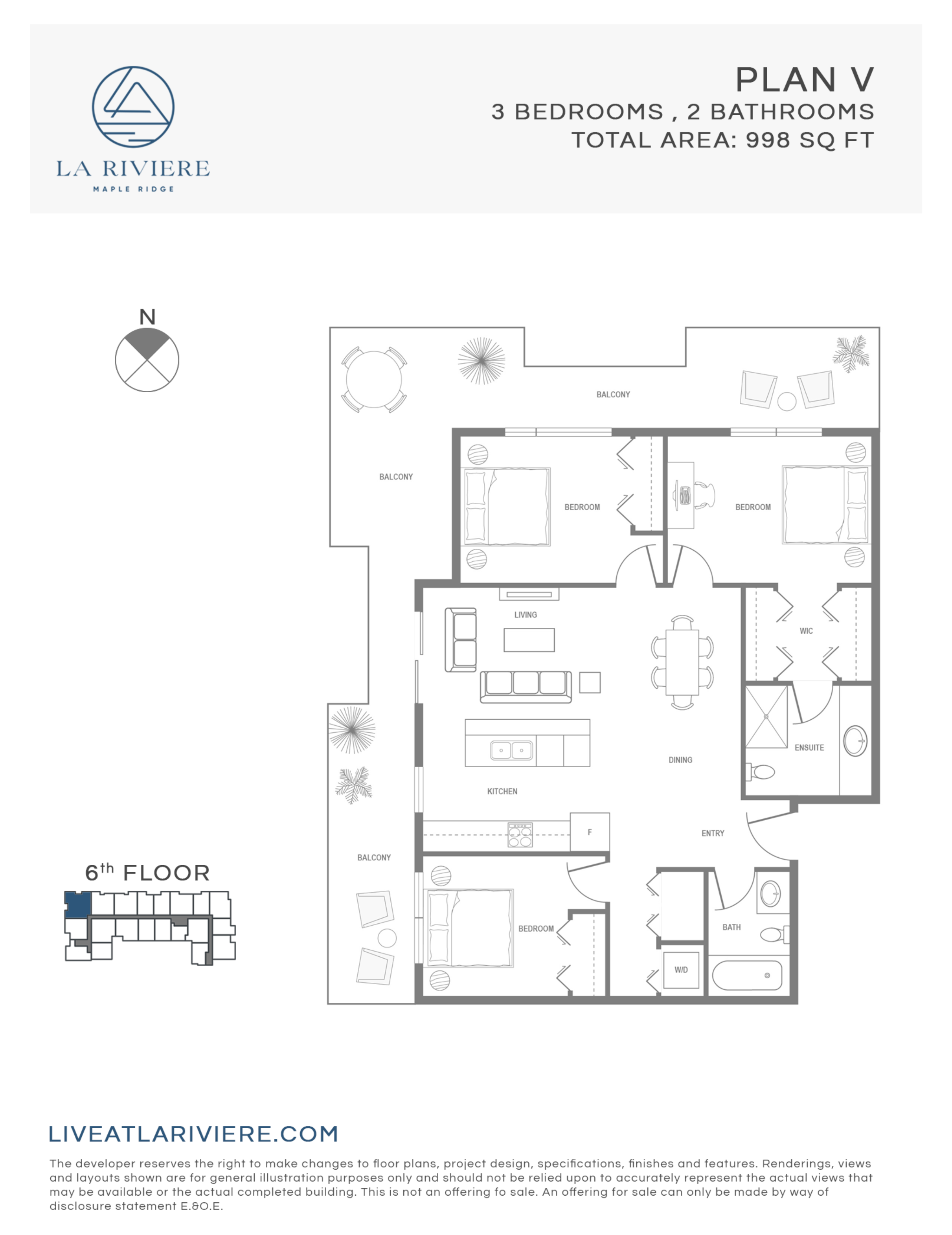 La Riviere - Plan V Floor Plan, Maple Ridge BC | Livabl