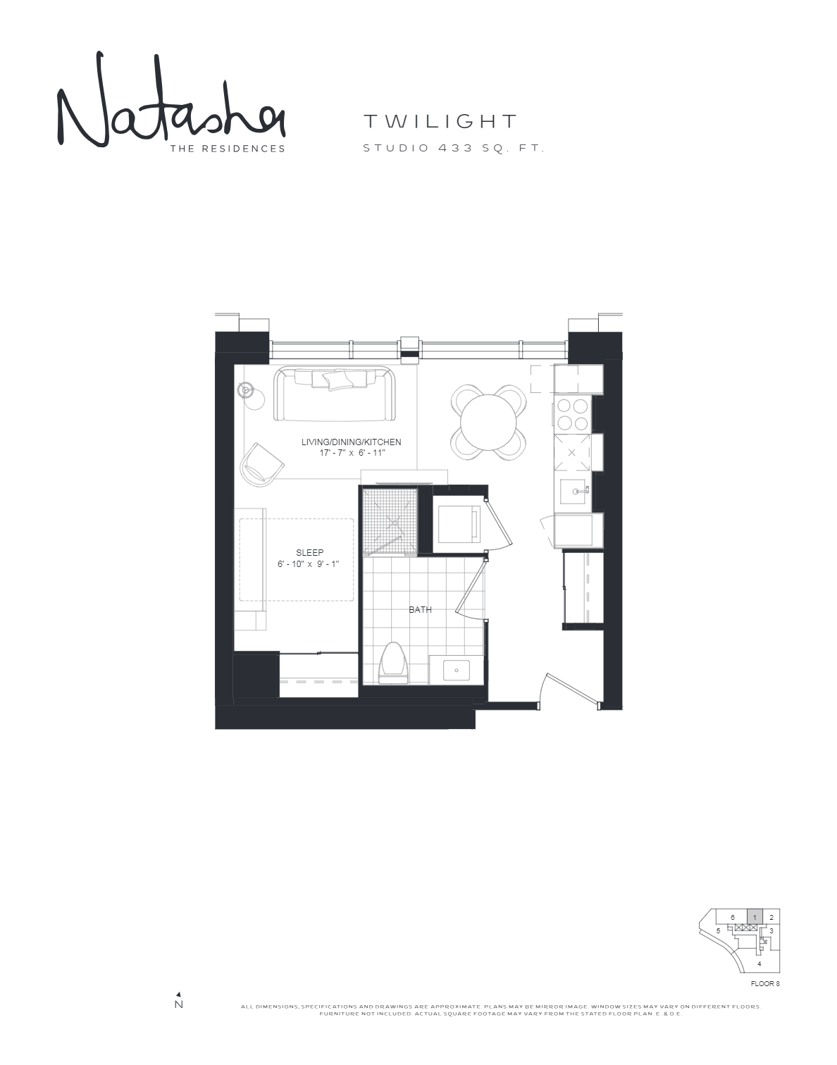 Natasha Residences - Twilight Floor Plan, Toronto ON | Livabl