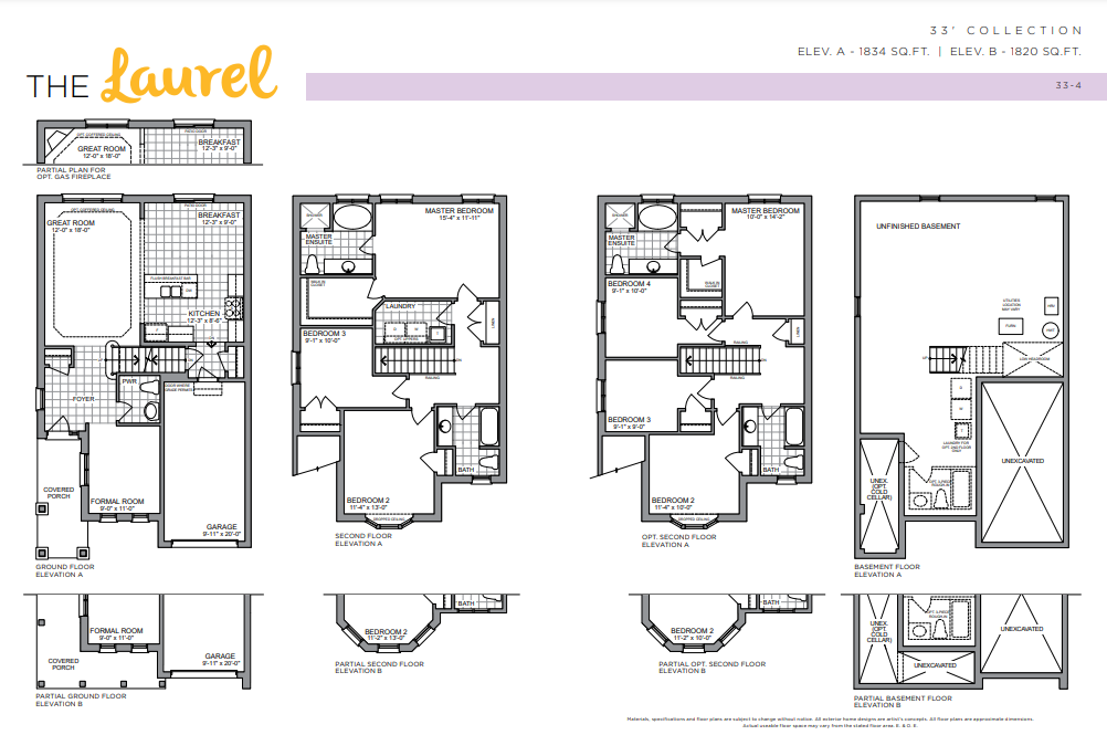 Honey Hill - Phase 2 - The Laurel Floor Plan, New Tecumseth ON | Livabl