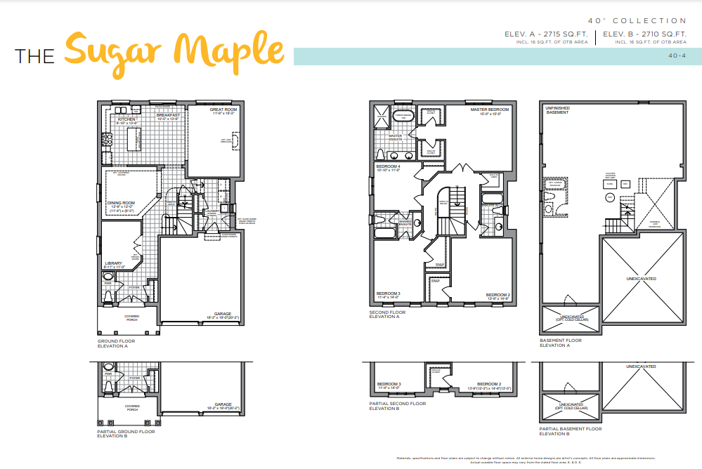 Honey Hill - Phase 2 - The Sugar Maple Floor Plan, New Tecumseth ON ...