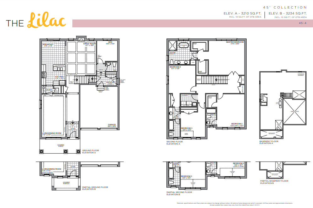 The Lilac floor plan at Honey Hill - Phase 2 in New Tecumseth, ON