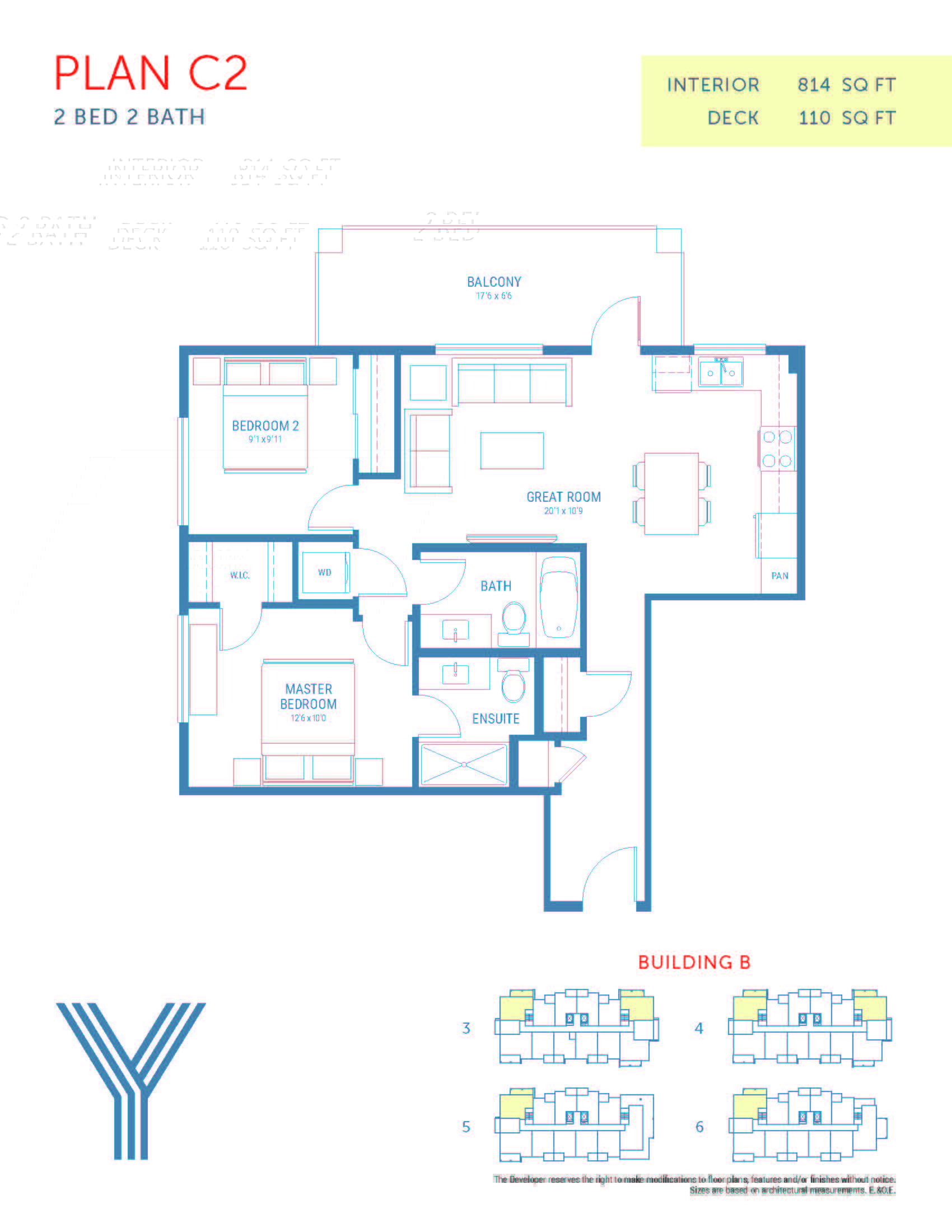York Residences - C2 Floor Plan, Chilliwack BC | Livabl