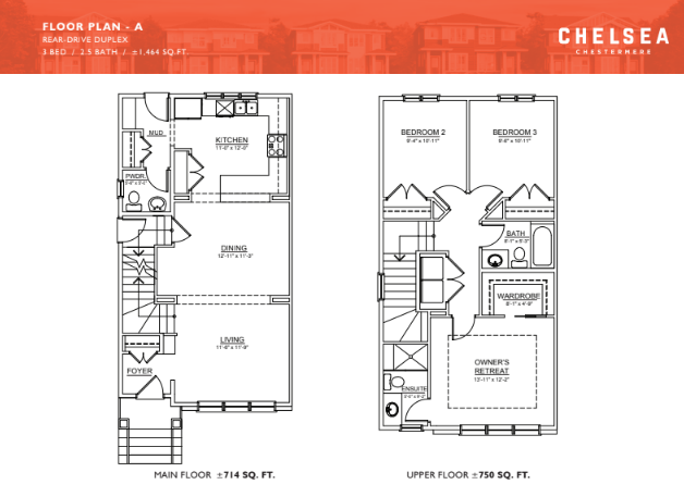 Chelsea - Lot 19 Floor Plan, Chestermere AB | Livabl